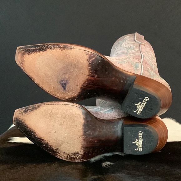 Old Gringo | Shoes | Old Gringo Vintage Pink Blue Leather Floral Tall ...